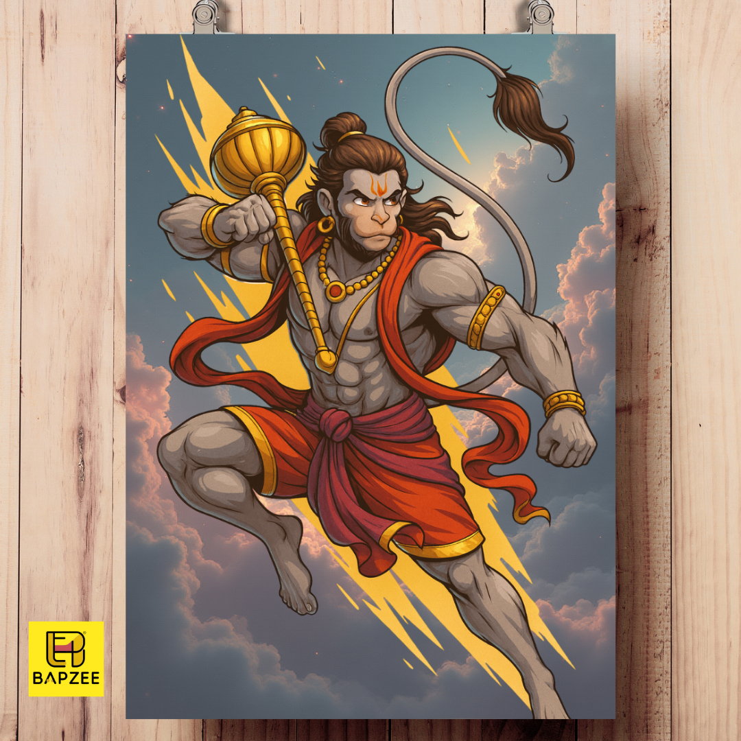 Lord Hanuman-Divine-Acrylic Poster – BapZee Store